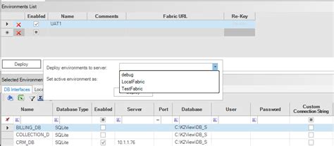 Deploy Env From Fabric Studio K2View Support
