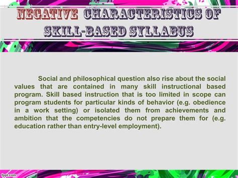 Skill Based Syllabus Pptx