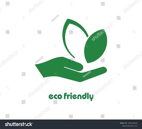 Eco Friendly Text On White Background Stock Vector Royalty Free