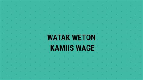 Kalender Jawa Besok 15 Agustus 2024 Watak Weton Kamis Wage Tidak