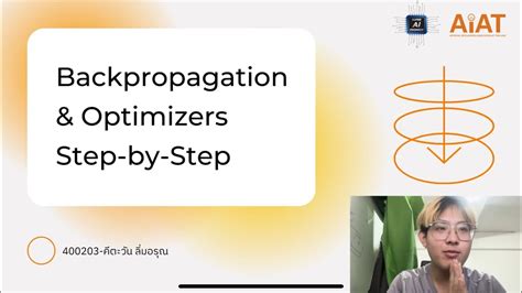 400203 คตะวน Introduction to Backpropagation Optimizers YouTube
