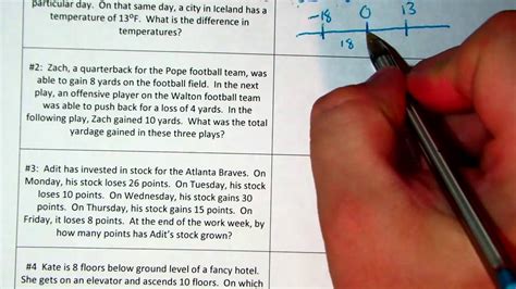 Free Adding And Subtracting Rational Numbers Word Problems Worksheet Download Free Adding And