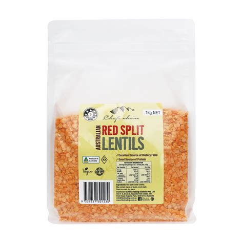 Australian Red Split Lentils Hbc Trading