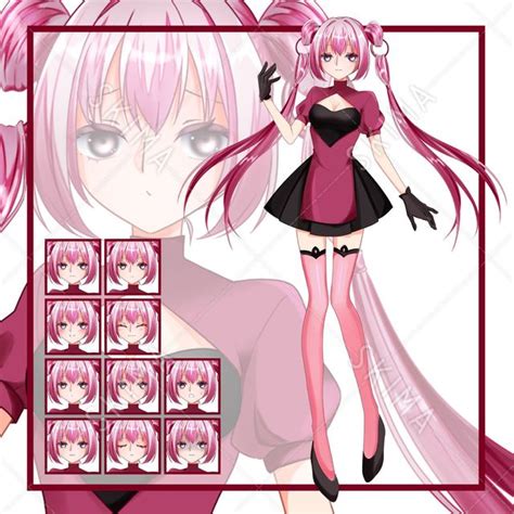 チャイナ風の女の子【表情差分10種】 Skima（スキマ）