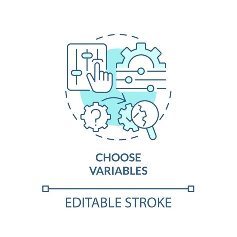 Escoger Variables Turquesa Concepto Icono Prueba Negocio Conducta Causal Investigación Resumen