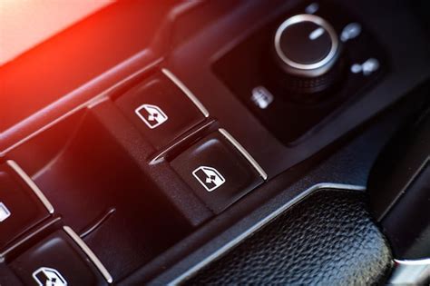 Premium Photo Power Window Control Buttons In The Car Closeup