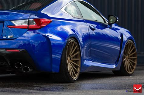 2015 Lexus Rc F On Vossen Vfs2 Satin Bronze Alloys