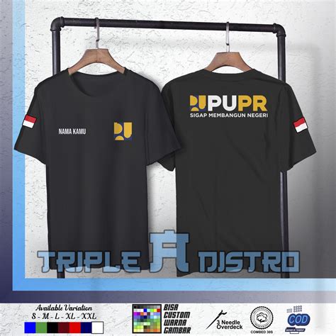 Jual Kaos Baju PUPR Kementerian Pekerjaan Umum Dan Perumahan Rakyat Sigap Membangun Negeri By