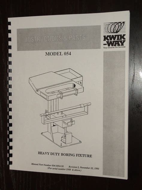 Equipment Manuals Kwik Way Manuals Boring Bar Manuals Beam