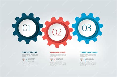 Premium Vector Three Elements Chart Scheme Diagram Infographic Template