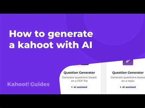 How To Generate A Kahoot With AI