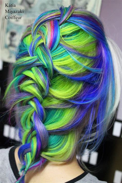 Katia Miyazaki Coiffeur Colorful Hair Cabelo Colorido Rainbow Hair