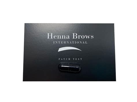 Patch Test Cards Henna Brows Henna Brows International