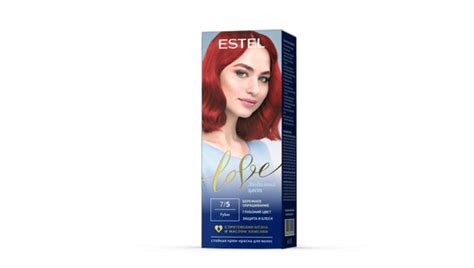 Крем-краска для волос Estel Love 7/5 Рубин 115 мл с бесплатной ...