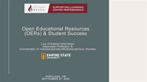Open Educational Resources Oers And Student Success Ppt