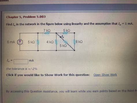 Solved Find I O In The Network In The Figure Below Using Chegg Com