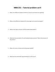Understanding Cell Signalling Mechanisms MBB Tutorial Course Hero