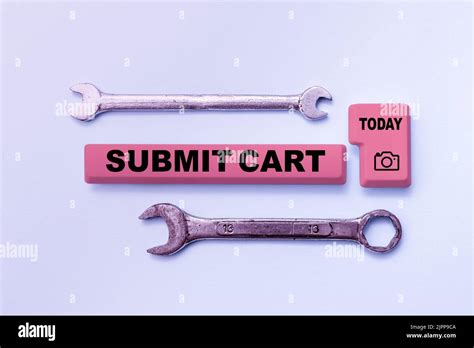 Inspiration Showing Sign Submit Cart Business Idea Sending Shopping