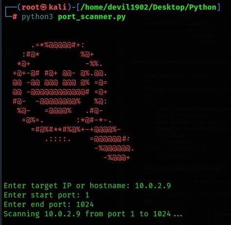 ritik singhania on linkedin cybersecurity python portscanner