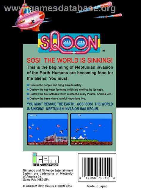 Sqoon Nintendo Nes Artwork Box Back