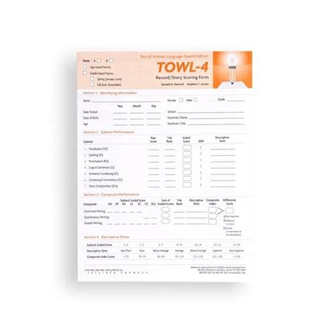 Towl 4 Test Of Written Language 4