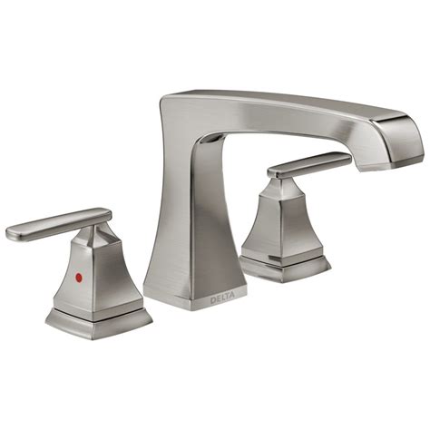 Delta Ashlyn Stainless 2 Handle Deck Mount Roman Bathtub Faucet At