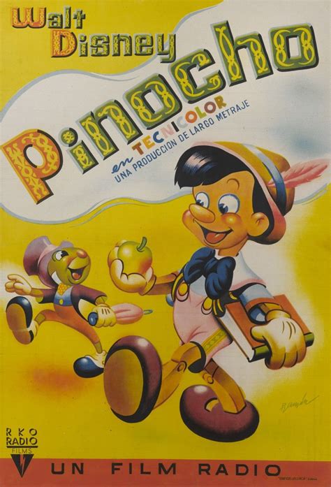 Pinocchio 1940 Spanish Movie Poster