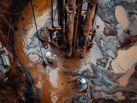 Industrial Drilling Site Overview Stock Image Image Of Resources