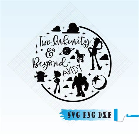 Toystory Two Infinity And Beyond Svg Png Dxf Circle Collage SVG PNG