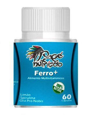 Ferro 60 cáps Alimento foco em repor níveis de ferro no sangue