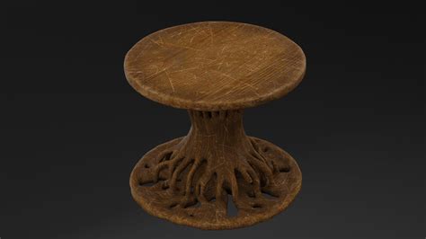 Natural Tree Table D Model By Thedazking