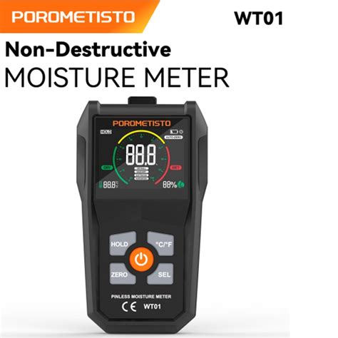 Wt01 Non Destructive Wood Moisture Meter 6 In 1 Handheld Va Digital