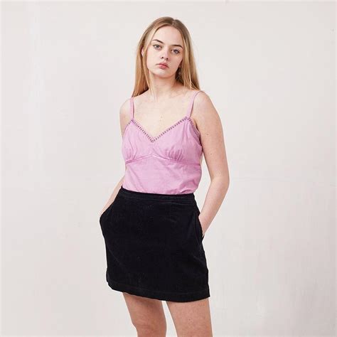 Gap Pink Spaghetti Strap Top With A Beaded Trim And Depop