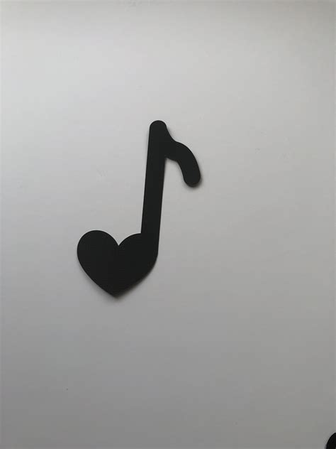 Music Note Cut Out On Wall
