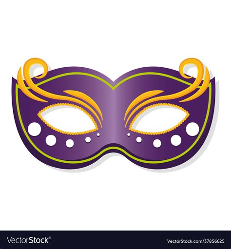 Isolated Colored Mardi Gras Mask Royalty Free Vector Image