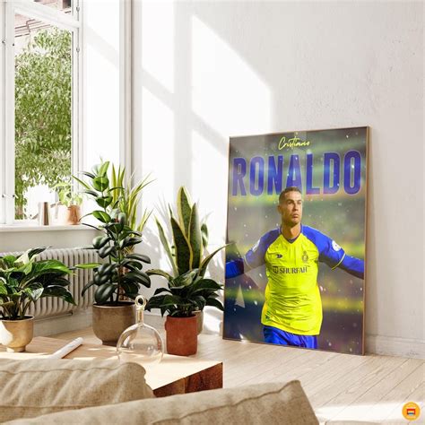 Cristiano Ronaldo Poster Al Nassr Print High Quality Wall Etsy