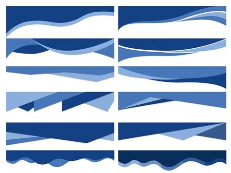Cabeçalho De Divisor Para Banners Ou Cartazes De Aplicativos Conjunto