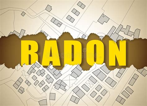Dangerous Radon Gas In The Underground Of The City Concept With An