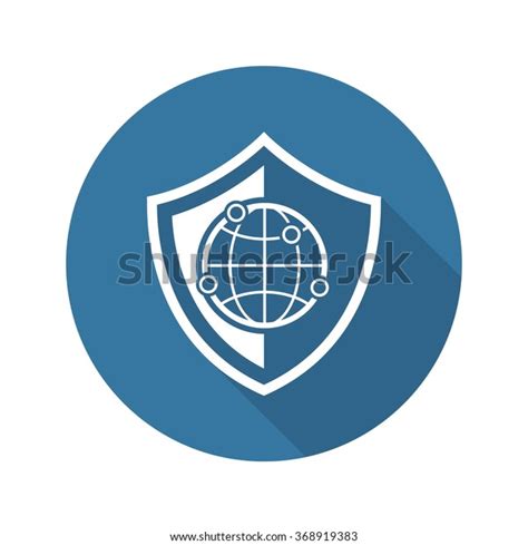 Network Security Icon Flat Design Business Stock Vector Royalty Free