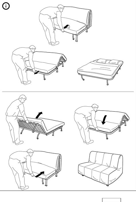 Раскладной диван икеа схема сборки