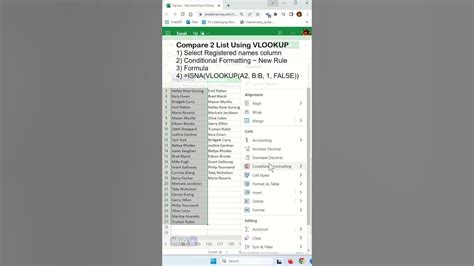 Compare Two Lists To Find Missing Values Using Vlookup In Excel Excel