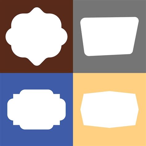 Premium Vector Set Of Abstract Vector Frames With Colorful Background