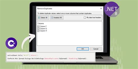 How To Remove Duplicates From Excel Xlsx Using C Net And Vbnet