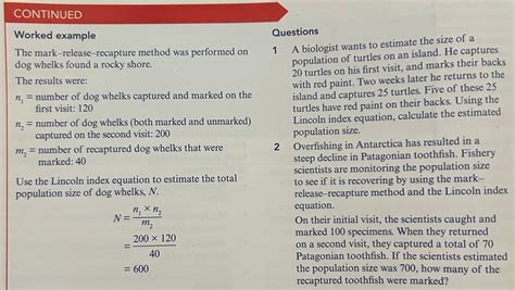 Answered Estimating Population Size Using The Bartleby