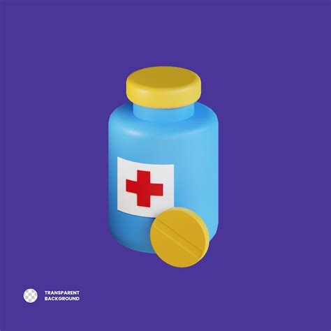 Premium Psd Medicine 3d Icon Illustration