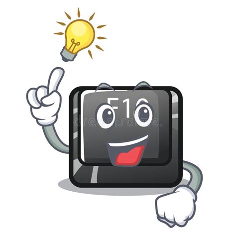 Have An Idea F10 Button Installed On Cartoon Computer Stock Vector