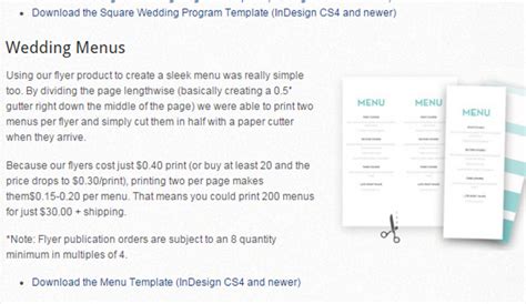 6 Indesign Menu Template Af Templates