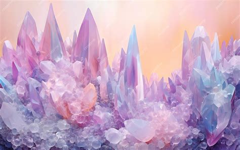 Premium Ai Image Artwork Inspired By The Beautiful Crsytal Pastel Colours