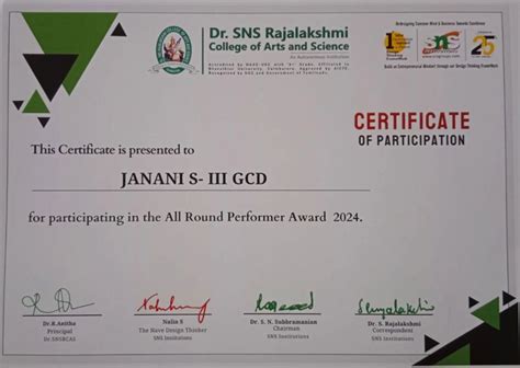 Snsinstitution Janani Sivakumar