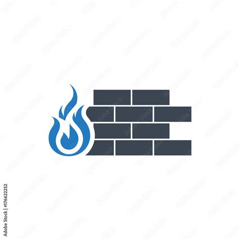 Firewall Icon Stock Vector Adobe Stock